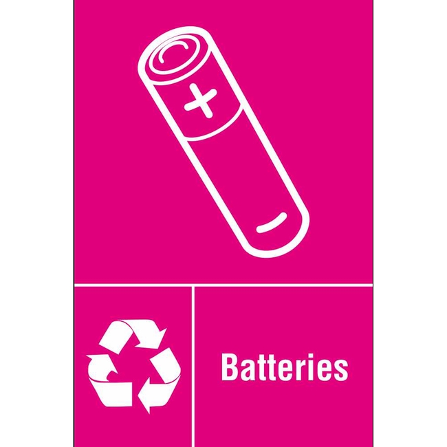 Batteries Electrical Waste Recycling Signs | Environmental Safety Signs