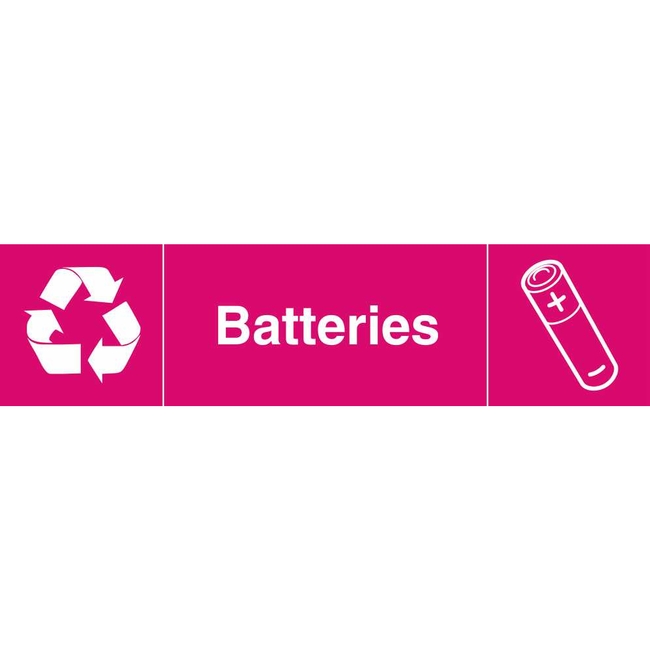 Batteries Landscape Electrical Waste Recycling Signs