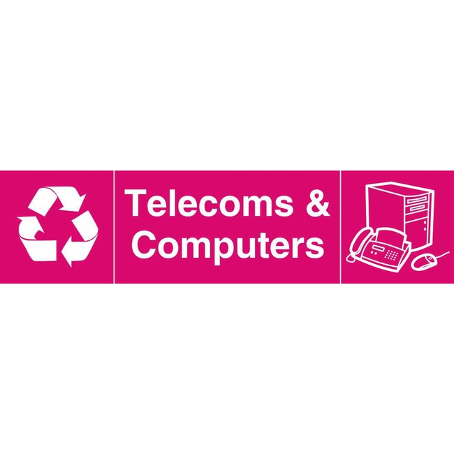 Telecoms and Computers Landscape Electrical Waste Recycling Signs