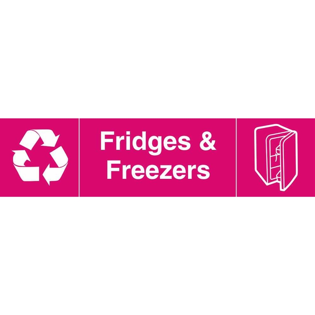 Fridges & Freezers Landscape Electrical Waste Recycling Signs