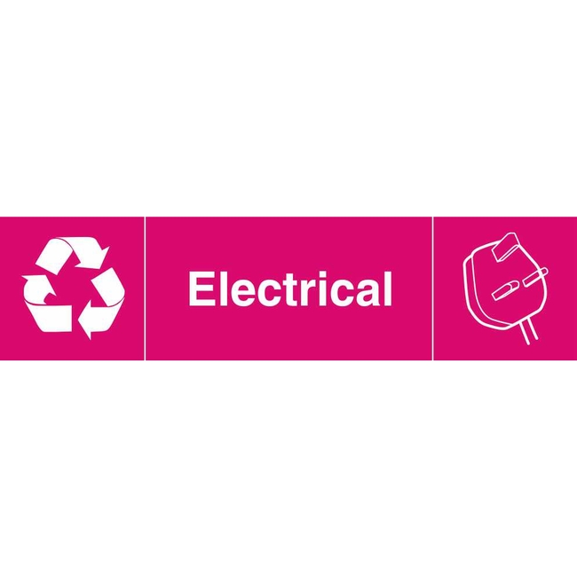 Electrical Plug Symbol Landscape Electrical Waste Recycling Signs