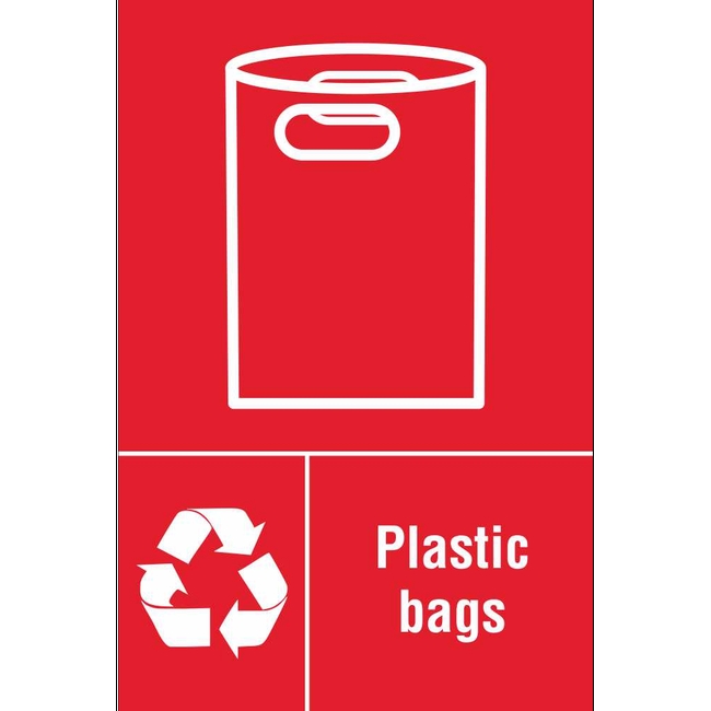 Plastic Bags Plastic Waste Recycling Signs | Environmental Safety Signs