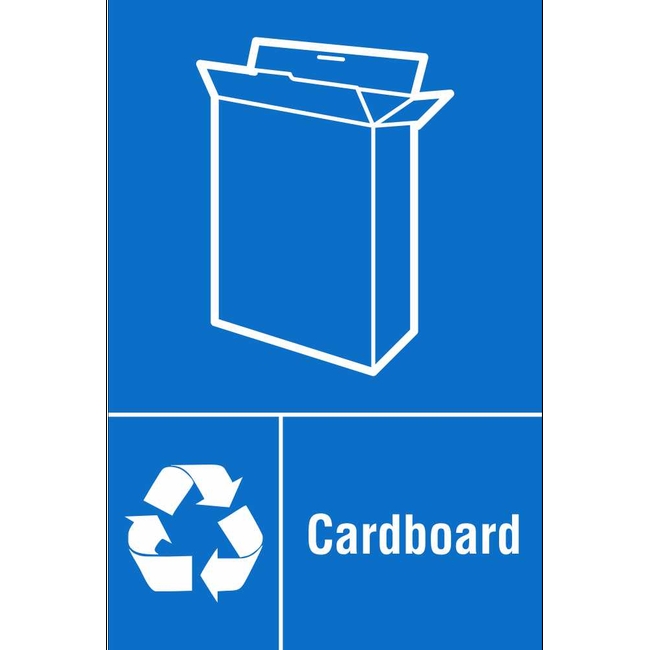 Cardboard Paper Waste Recycling Signs Ireland