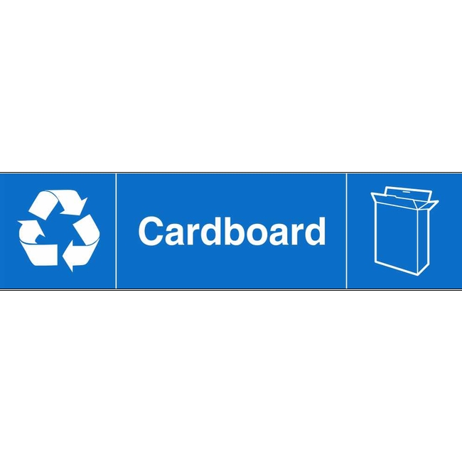 Cardboard Landscape Paper Waste Recycling Signs Ireland
