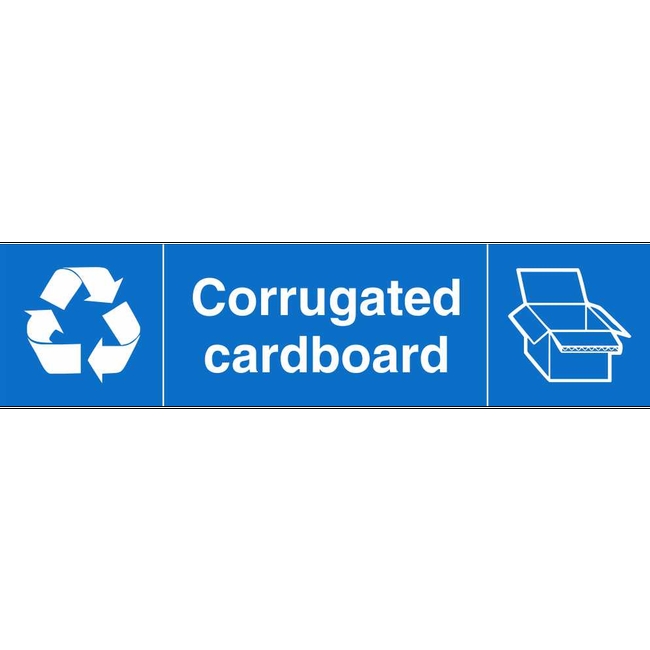 Corrugated Cardboard Landscape Paper Waste Recycling Signs Ireland