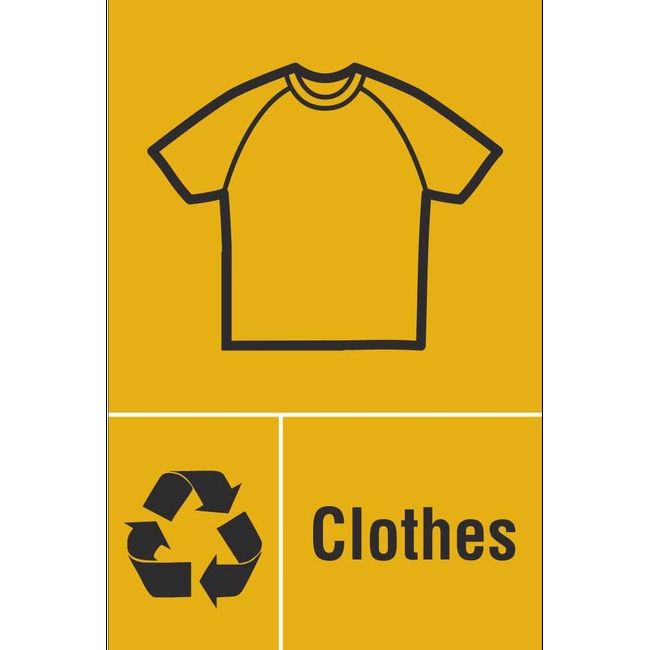 Clothes Textile Waste Recycling Signs Ireland
