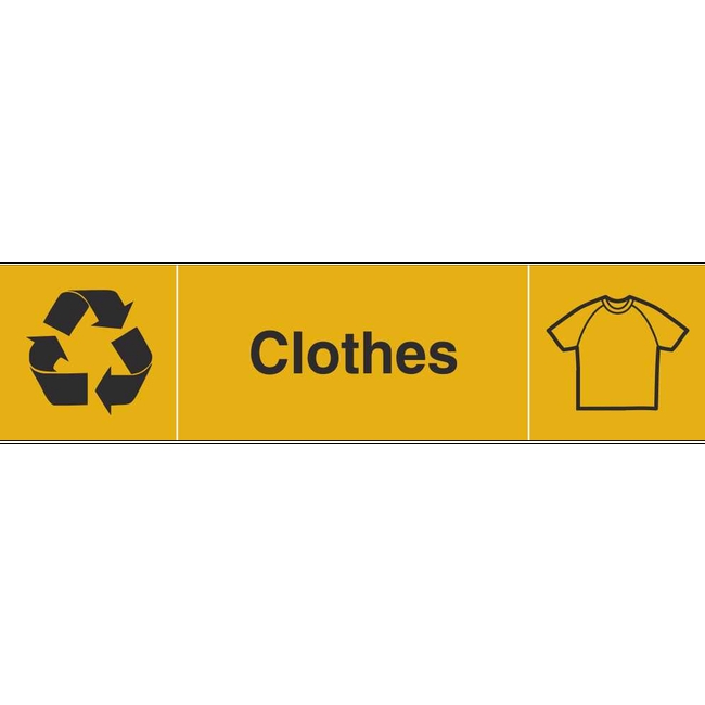 Clothes Landscape Textile Waste Recycling Signs Ireland
