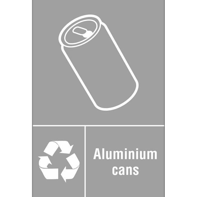 Aluminium Cans Metal Waste Recycling Signs Ireland