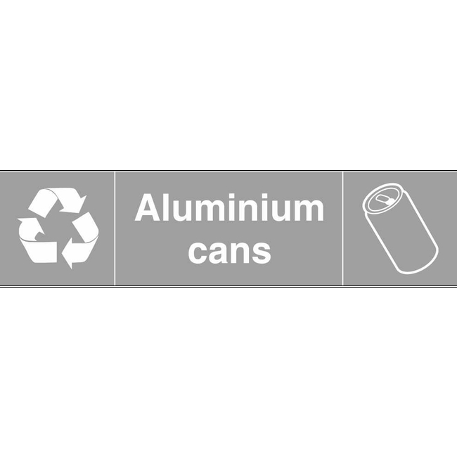 Aluminium Cans Landscape Metal Waste Recycling Signs Ireland
