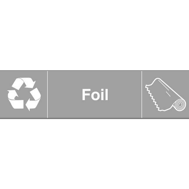 Foil Landscape Metal Waste Recycling Signs Ireland