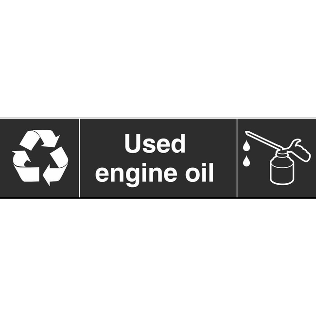 Used Engine Oil Landscape Automotive Waste Recycling Signs Ireland