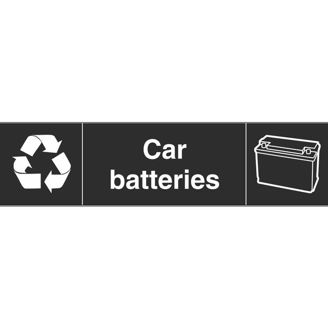 Car Batteries Landscape Automotive Waste Recycling Signs Ireland