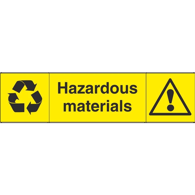 Hazardous Materials Landscape Hazardous Waste Recycling Signs
