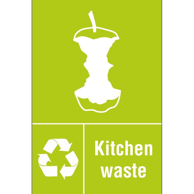 Kitchen Organic Waste Recycling Signs | Environmental Safety Signs