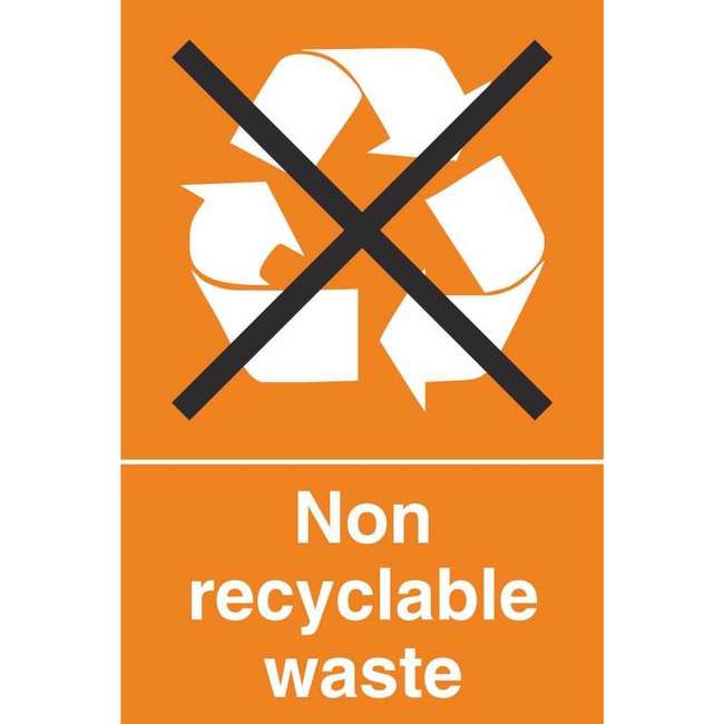 Non Recyclable Waste Signs | Other Waste Recycling Signs | Safety Signs ...