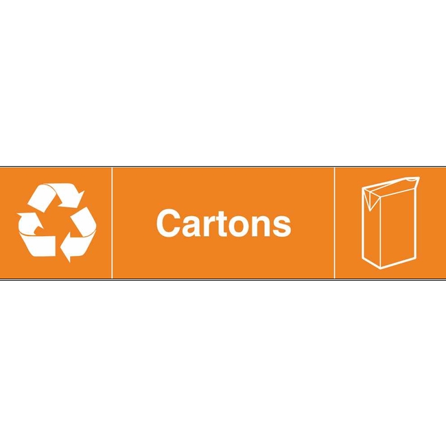 Cartons Landscape Waste Recycling Signs Ireland