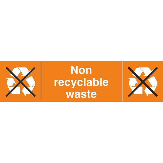 Non Recyclable Landscape Waste Recycling Signs Ireland