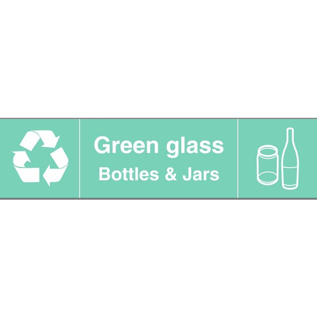 Green Glass Landscape Waste Recycling Signs Ireland