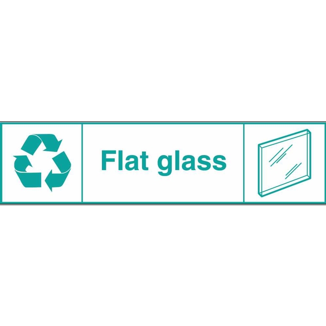 Flat Glass Landscape Waste Recycling Signs | Environmental Safety Signs