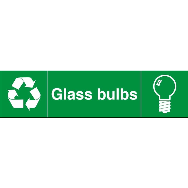 Glass Bulbs Landscape Glass Waste Recycling Signs Ireland