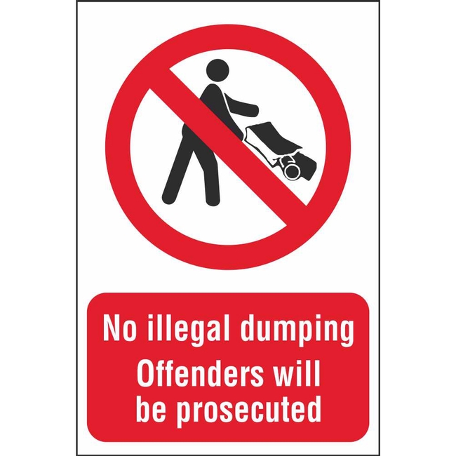No Illegal Dumping Signs | Prohibitory Security Safety Signs