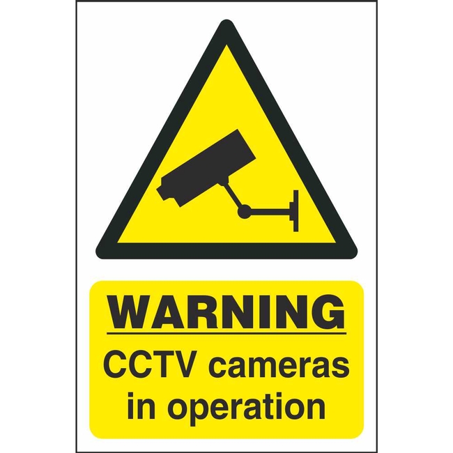 Warning CCTV Cameras in Operation Signs | Warning Security Safety Signs