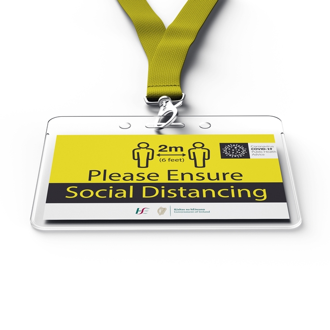Social Distancing Badge Lanyard Coronavirus