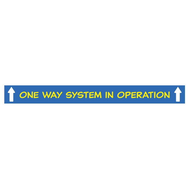 COVID-19 School One Way System In Operation Floor Sticker