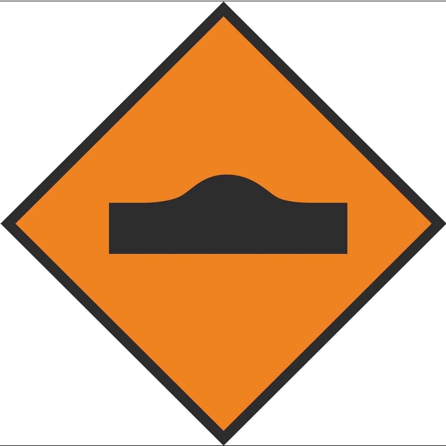 WK 070 Hump Or Ramp | Roadworks Safety Signs Ireland | PD Signs