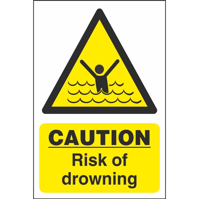 Caution Risk Of Drowning Signs | Water Hazard Safety Signs Ireland