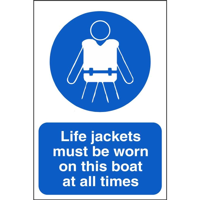 Life Jackets Must Be Worn Signs | Mandatory Water Safety Signs Ireland