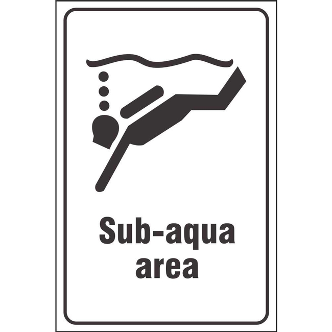 Sub Aqua Area Signs | General Notice Water Safety Signs Ireland