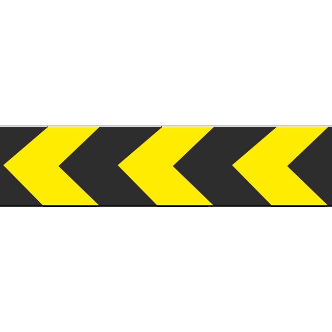 W 063L Multiple Chevrons (Three) Left | Road Warning Signs Ireland
