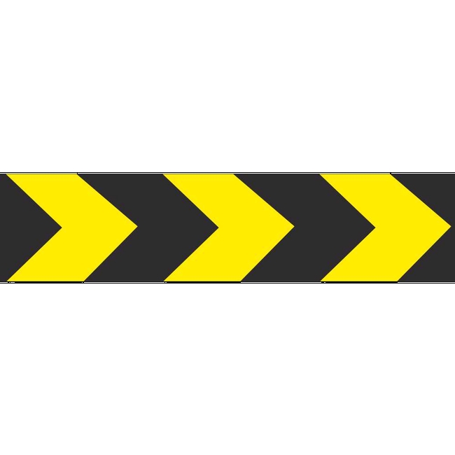 W 063R Multiple Chevrons (Three) Right | Road Warning Signs Ireland