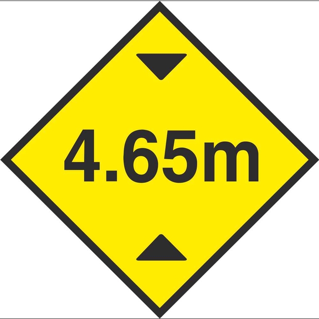 W 110 Restricted Headroom | Road Warning Signs Ireland | PD Signs