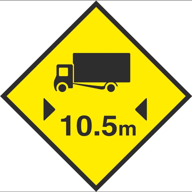 W 112 Maximum Vehicle Length | Road Warning Signs Ireland | PD Signs