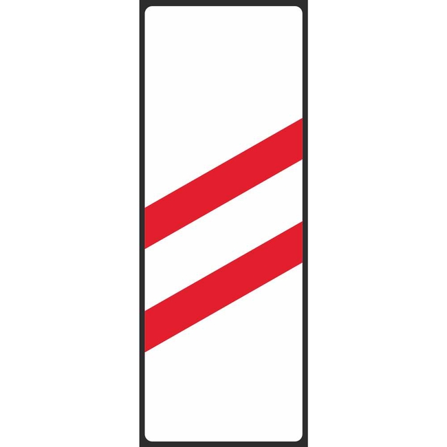 W122.2R Countdown Marker Right | Road Warning Signs Ireland | PD Signs