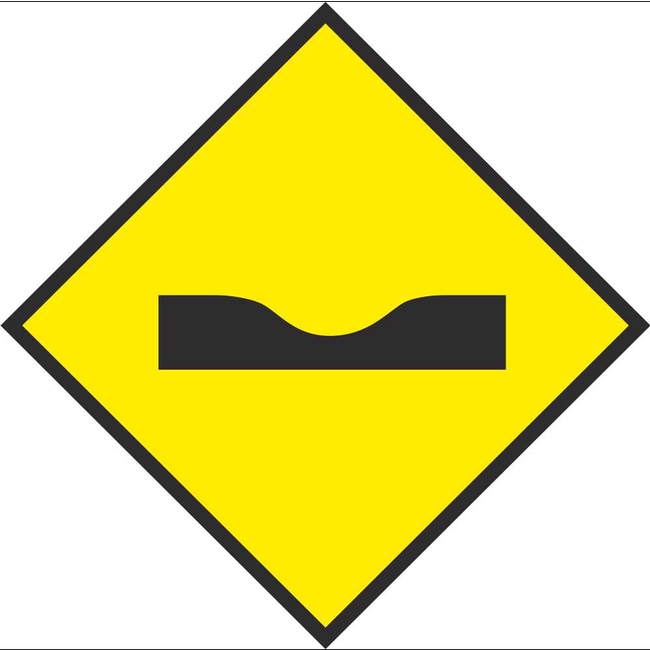 W 131 Road Depression | Road Warning Signs Ireland | PD Signs