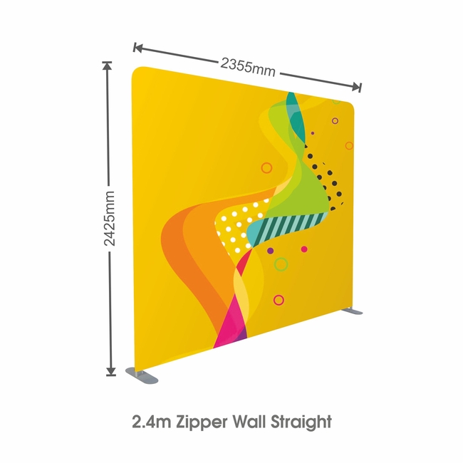 Zipper Wall Straight | Fabric Pop Up Display | Ireland