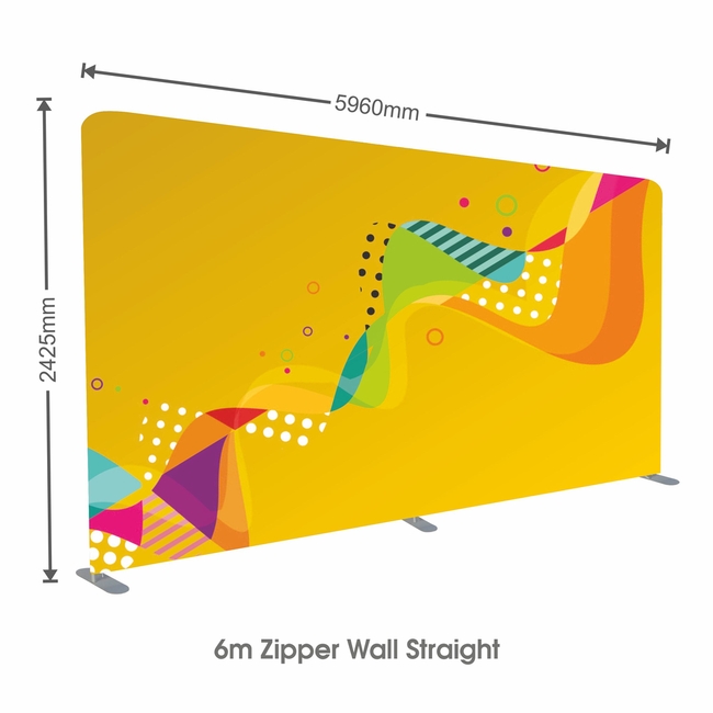 Zipper Wall Straight | Fabric Pop Up Display | Ireland